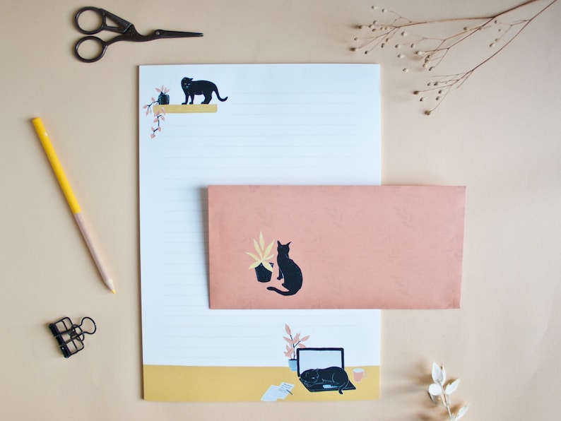 Letterpaper Set Cats - Etsy