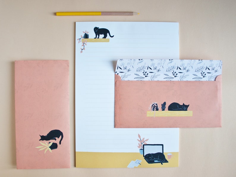 Letterpaper Set Cats - Etsy