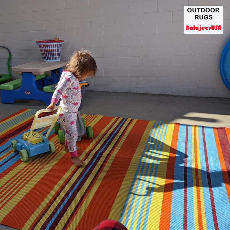 B-USA Outdoor Rugs Plastic Straw Waterproof Reversible Patio Lowest ...