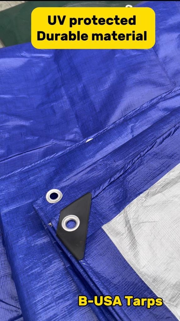 B-USA Tarp Heavy Duty-12x24,10x20,10x30 Feet Dark Green,blue 10 Mil ...