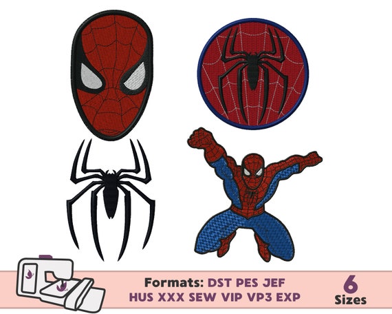 SPIDERMAN EMBROIDERY DESIGN Superhero Embroidery Design - Etsy