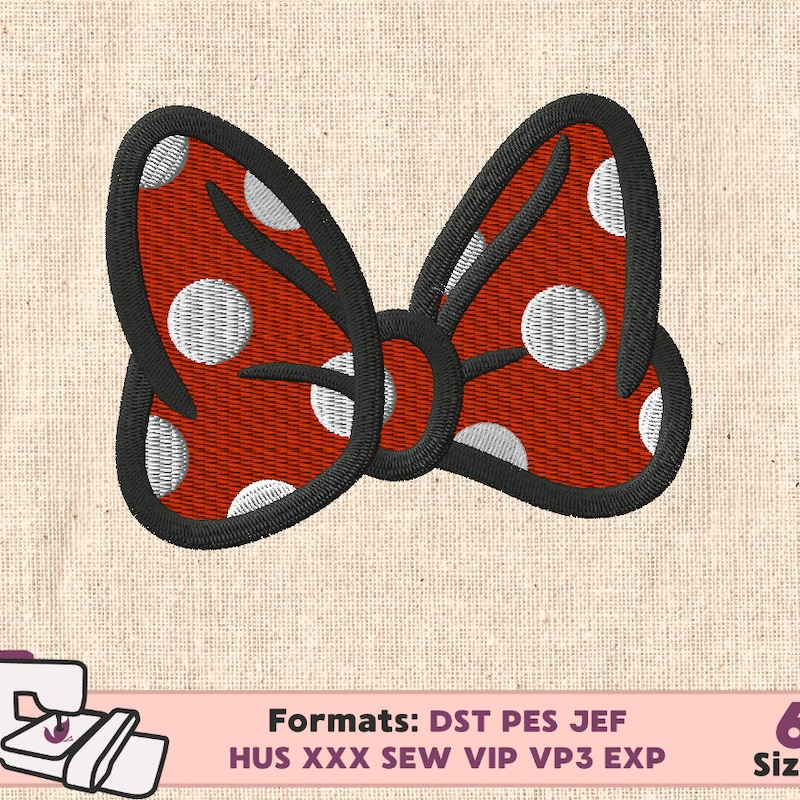 Minnie Mouse Ribbon Black - Etsy