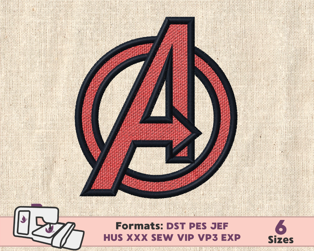 AVENGERS APPLIQUE DESIGN, Superhero Avengers Applique Embroidery Design ...