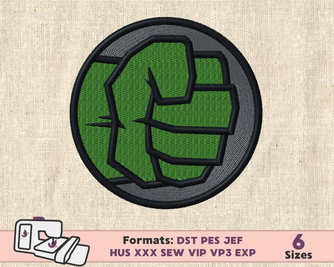 HULK EMBROIDERY DESIGN, Superhero Embroidery Design, Hulk Super Hero ...