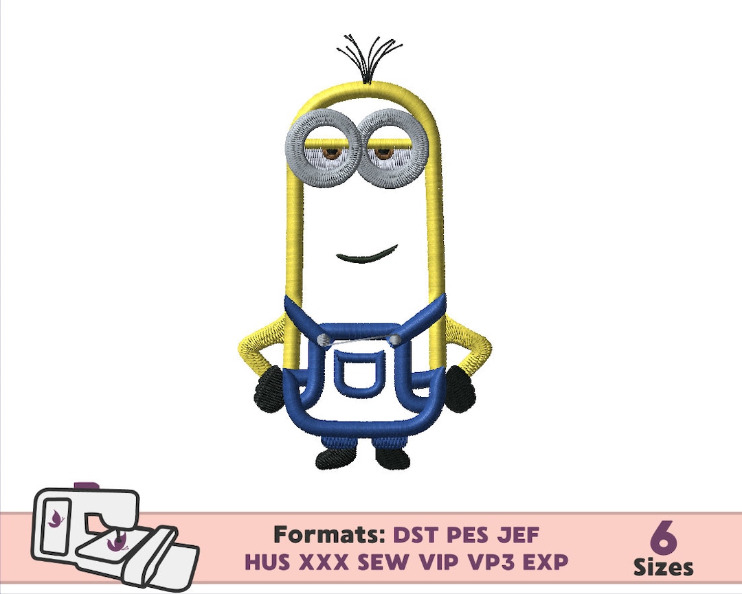 MINION APPLIQUE DESIGN, Minion Embroidery Applique Design, Minion ...