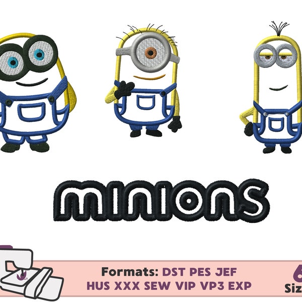 Minion Embroidery Design - Etsy