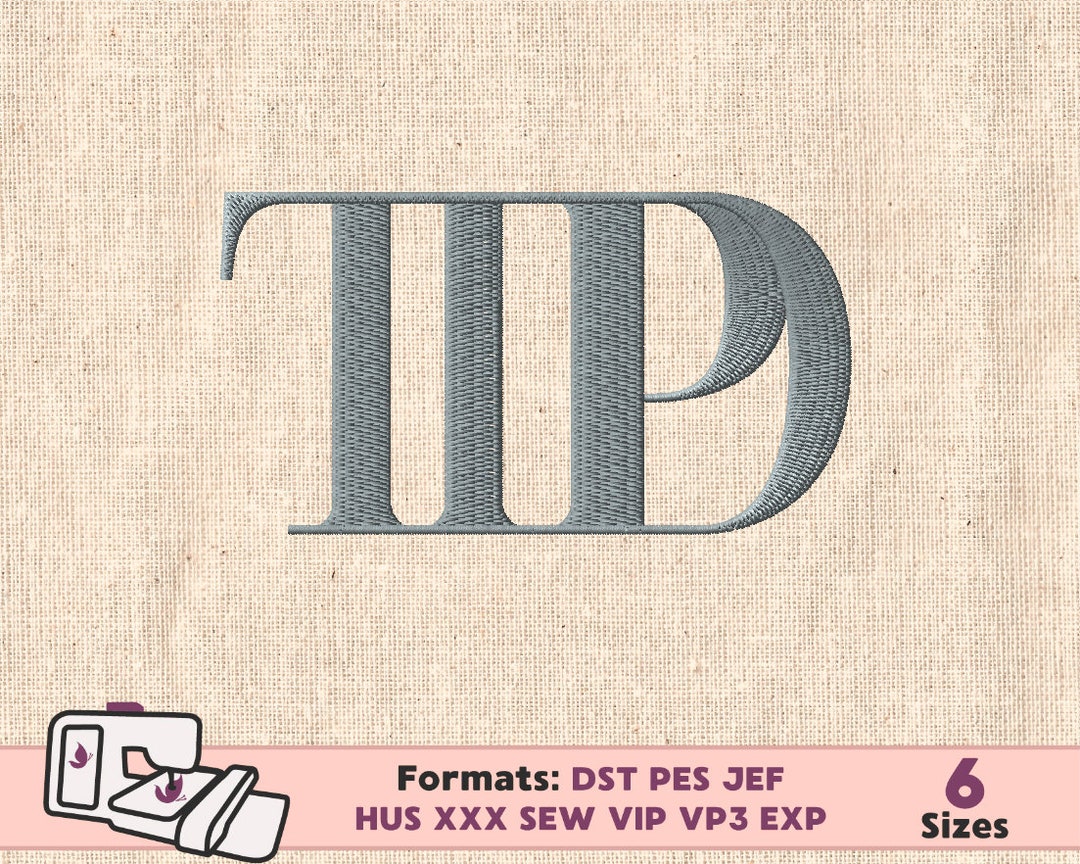 TAYLOR SWIFT Embroidery Design, the Tortured Poets Departament ...