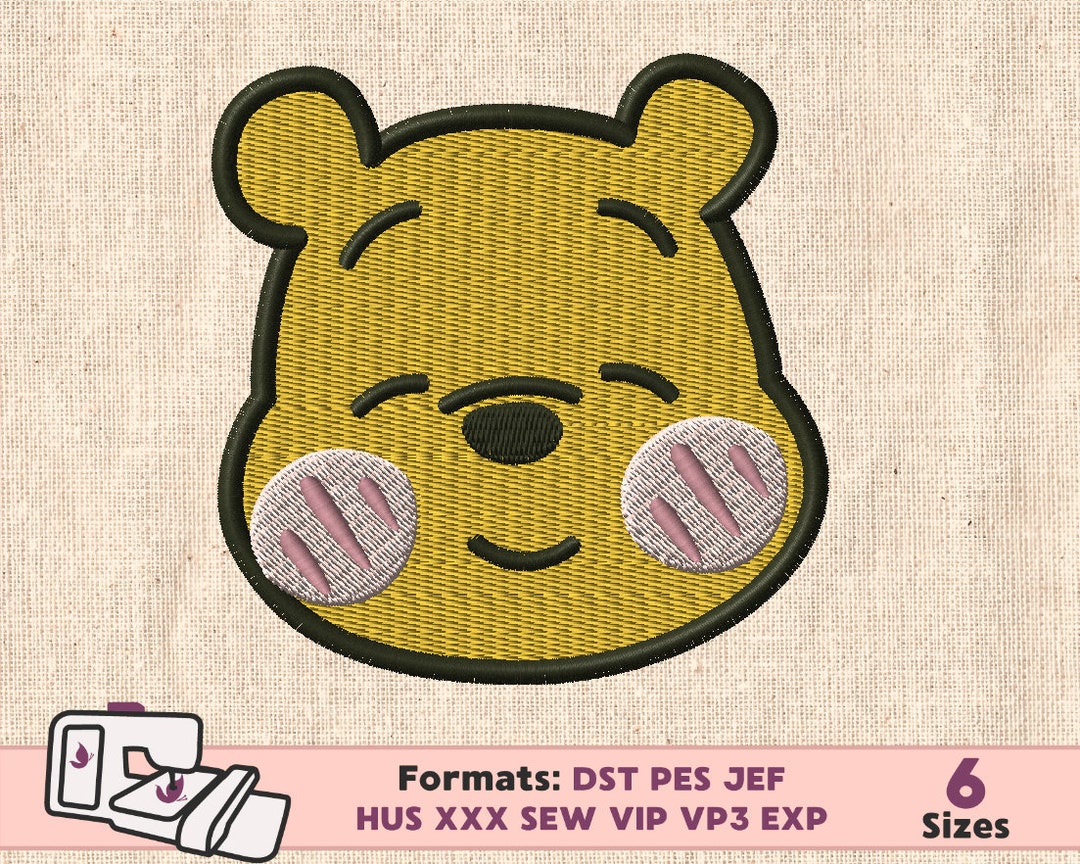 Winnie the Pooh Embroidery Design Teddy Bear Embroidery File - Etsy