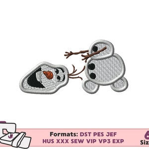 OLAF EMBROIDERY DESIGN, Olaf Machine Embroidery Design, Elsa Frozen ...