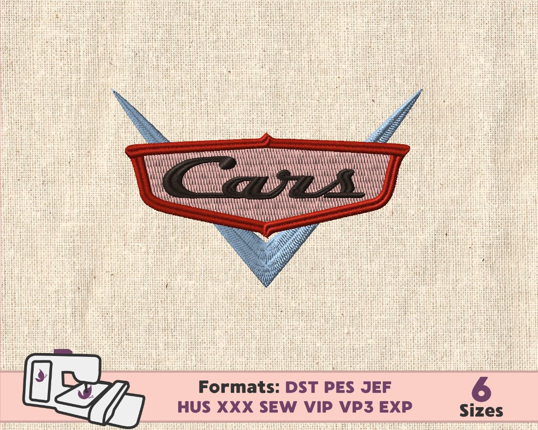 LIGHTNING MCQUEEN EMBROIDERY Design Machine Pattern, Cars Embroidery ...