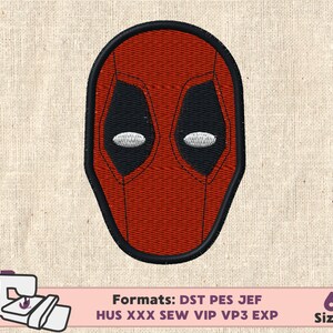 DEADPOOL EMBROIDERY DESIGN, Superhero Deadpool Machine Embroidery ...