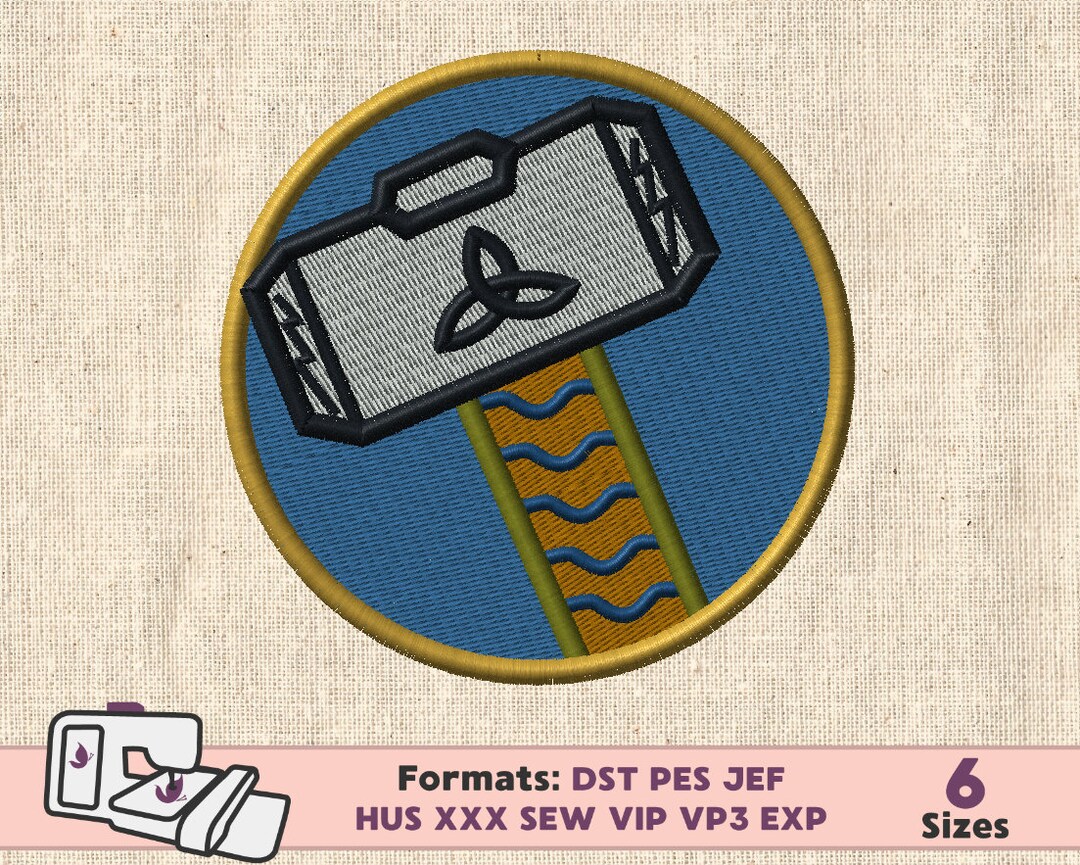 THOR EMBROIDERY DESIGN, Superhero Embroidery Design, Thor Design Super ...