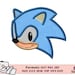 SONIC APPLIQUE DESIGN, Blue Hedgehog Machine Applique Embroidery Design ...