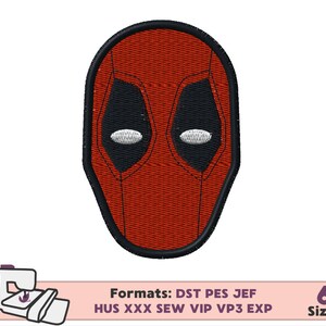 DEADPOOL EMBROIDERY DESIGN, Superhero Deadpool Machine Embroidery ...