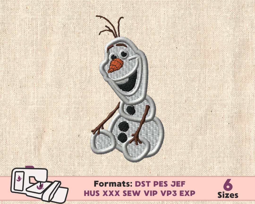 OLAF EMBROIDERY DESIGN, Olaf Machine Embroidery Design, Elsa Frozen ...