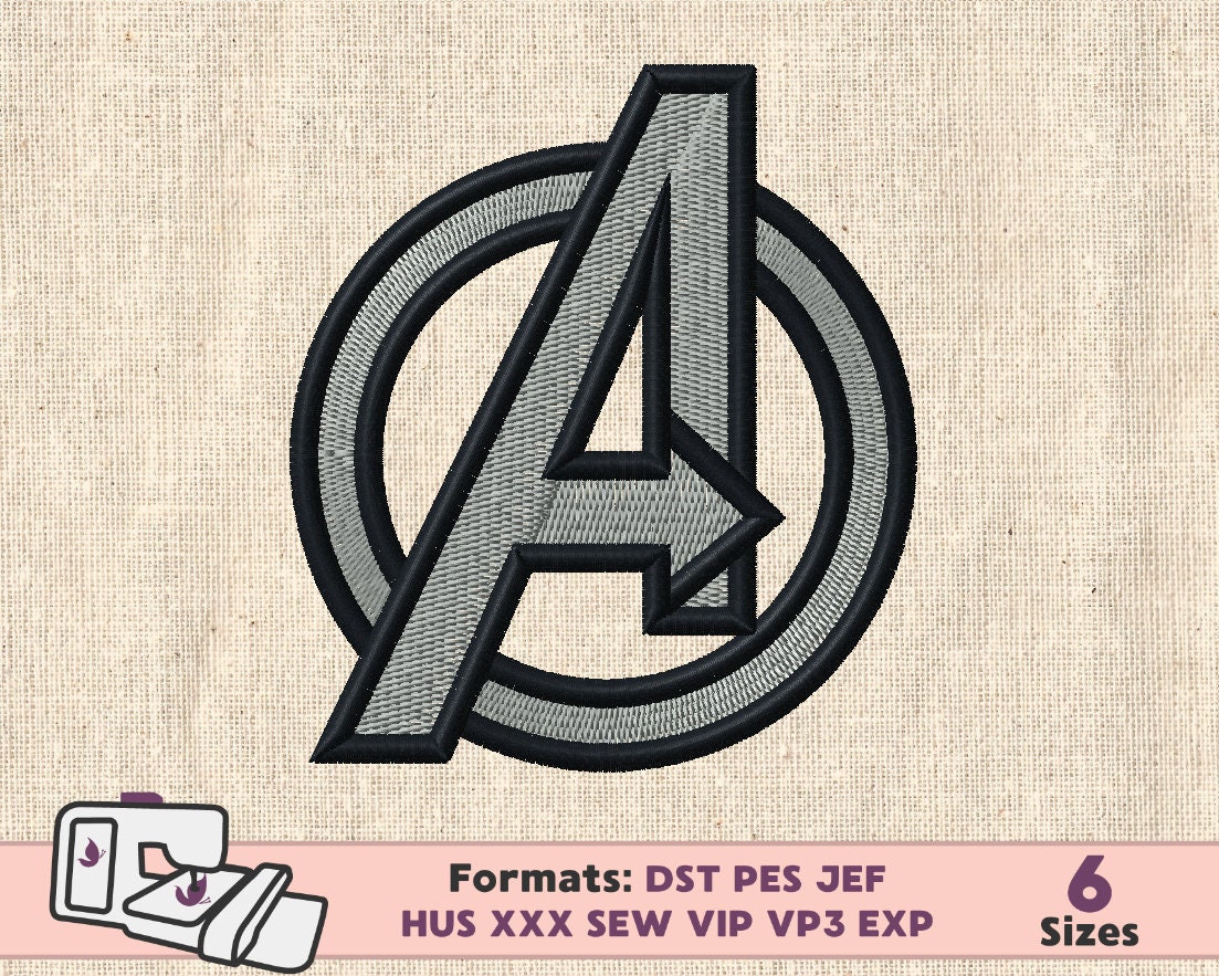 AVENGERS SUPERHERO EMBROIDERY Design, Hulk Spiderman Ironman Thor ...