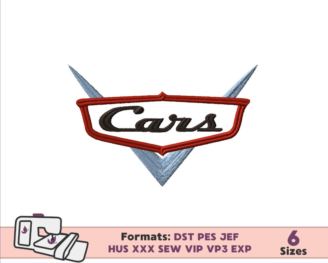 LIGHTNING MCQUEEN APPLIQUE Design Embroidery Machine Design - Etsy