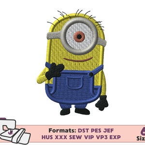 MINION EMBROIDERY DESIGN, Kevin Bob Stuart Gru Minion Embroidery ...