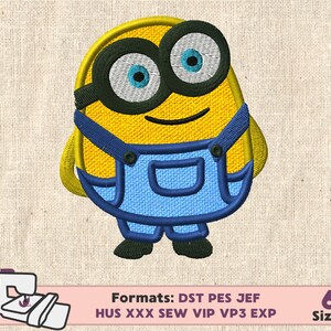 MINION APPLIQUE DESIGN, Minion Embroidery Applique Design, Minion ...