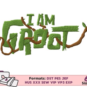 GROOT EMBROIDERY DESIGN, I'm Groot Machine Embroidery Pattern ...