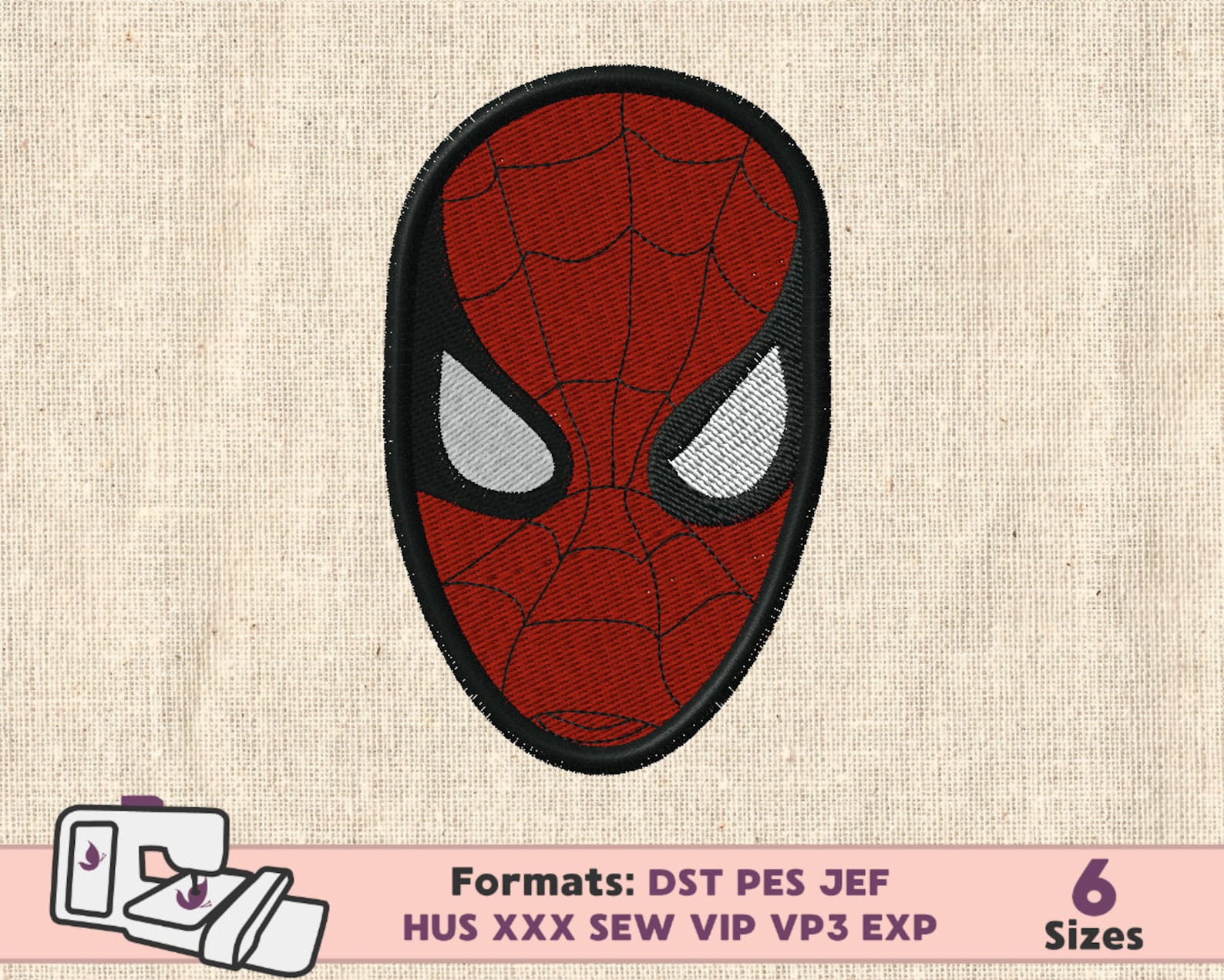 SPIDERMAN EMBROIDERY DESIGN Superhero Embroidery Design - Etsy
