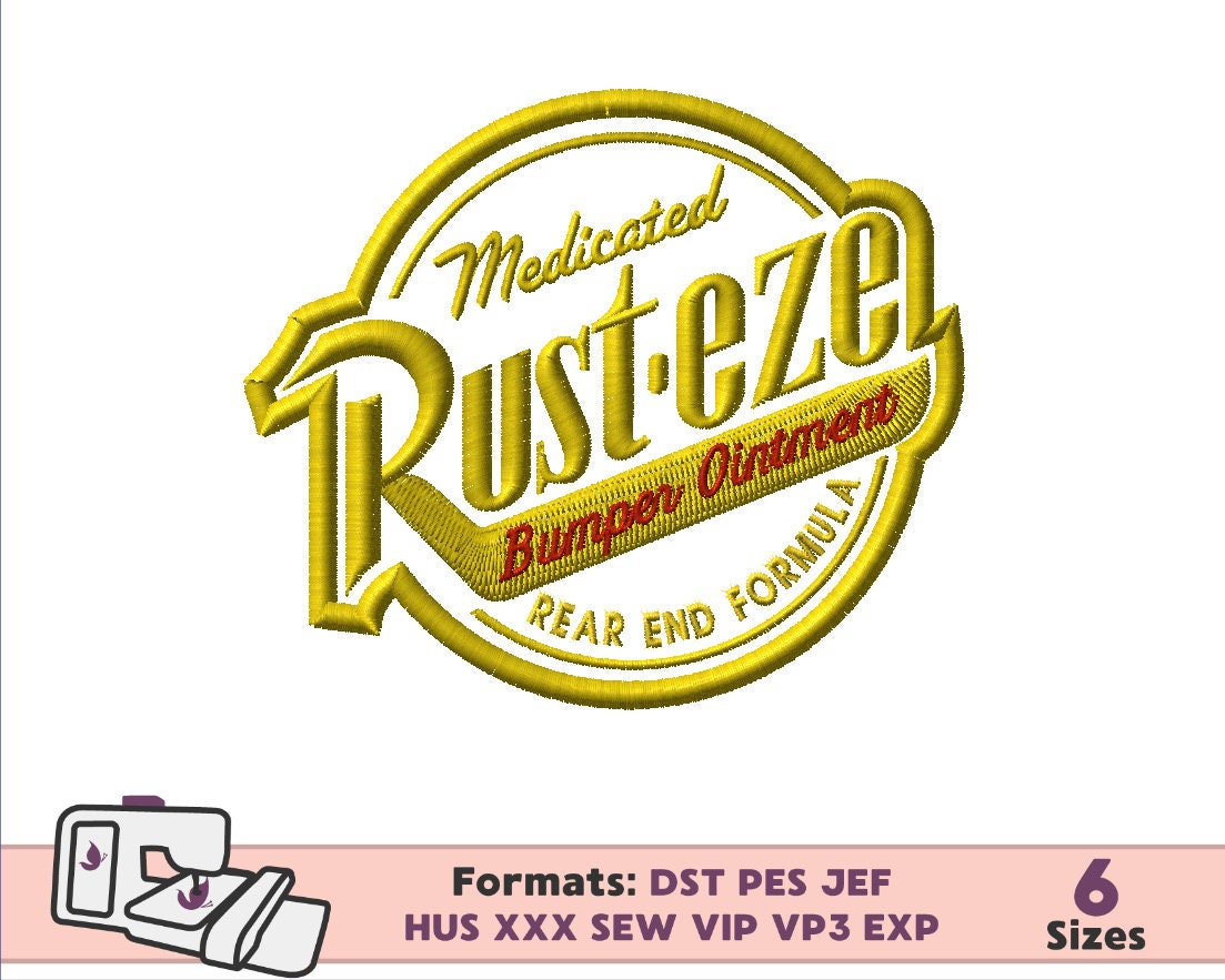 Rust-eze Vinyl Sticker/Decal Cartoon Cars Lightning McQueen Mater Sally ...