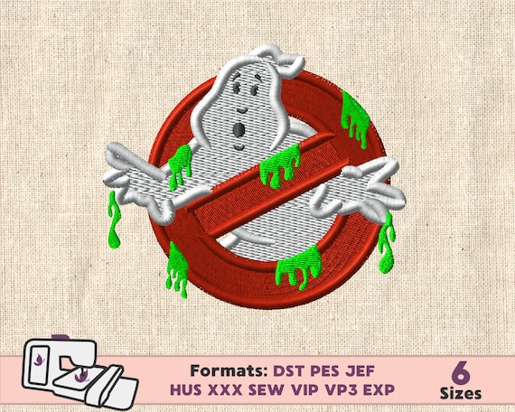 GHOSTBUSTERS EMBROIDERY DESIGN Slime Stay Puft Ghostbusters - Etsy