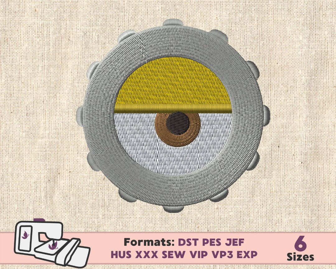 MINION EMBROIDERY DESIGN, Kevin Bob Stuart Gru Minion Embroidery ...