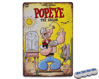 Tin Popeye Sign | Etsy