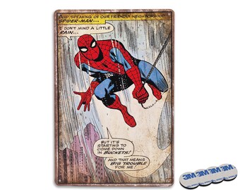 Comic Book Tin Sign - Etsy