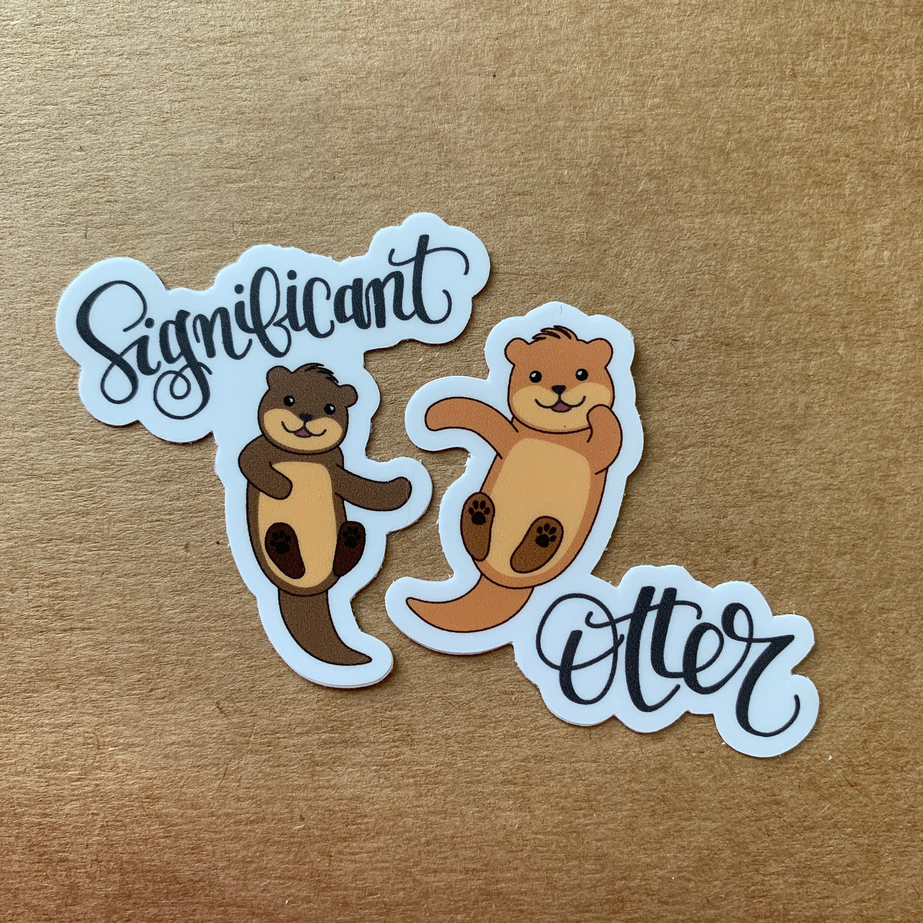 Significant Otter Sticker Set | Etsy
