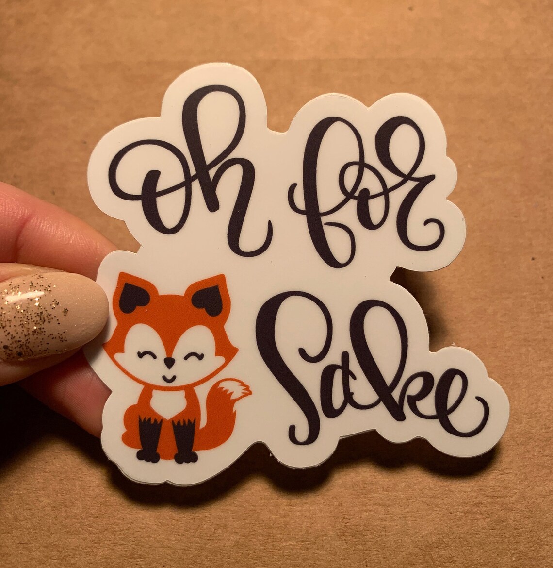 Oh for Fox Sake Sticker | Etsy