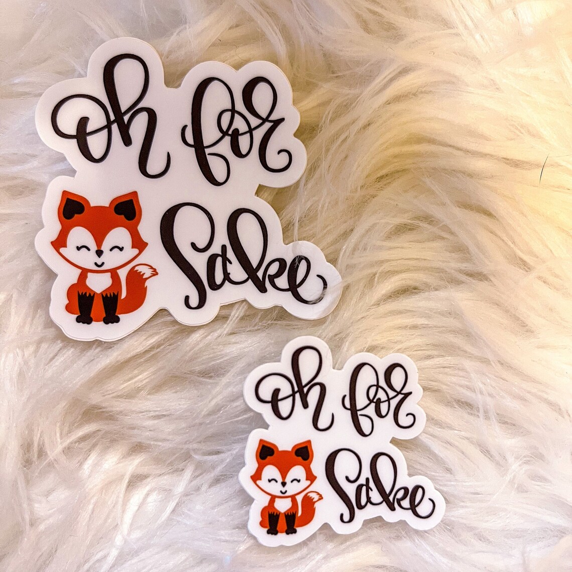 Oh for Fox Sake Sticker - Etsy