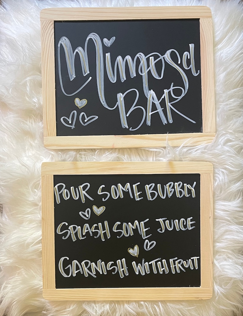 Mimosa Bar Chalkboards - Etsy