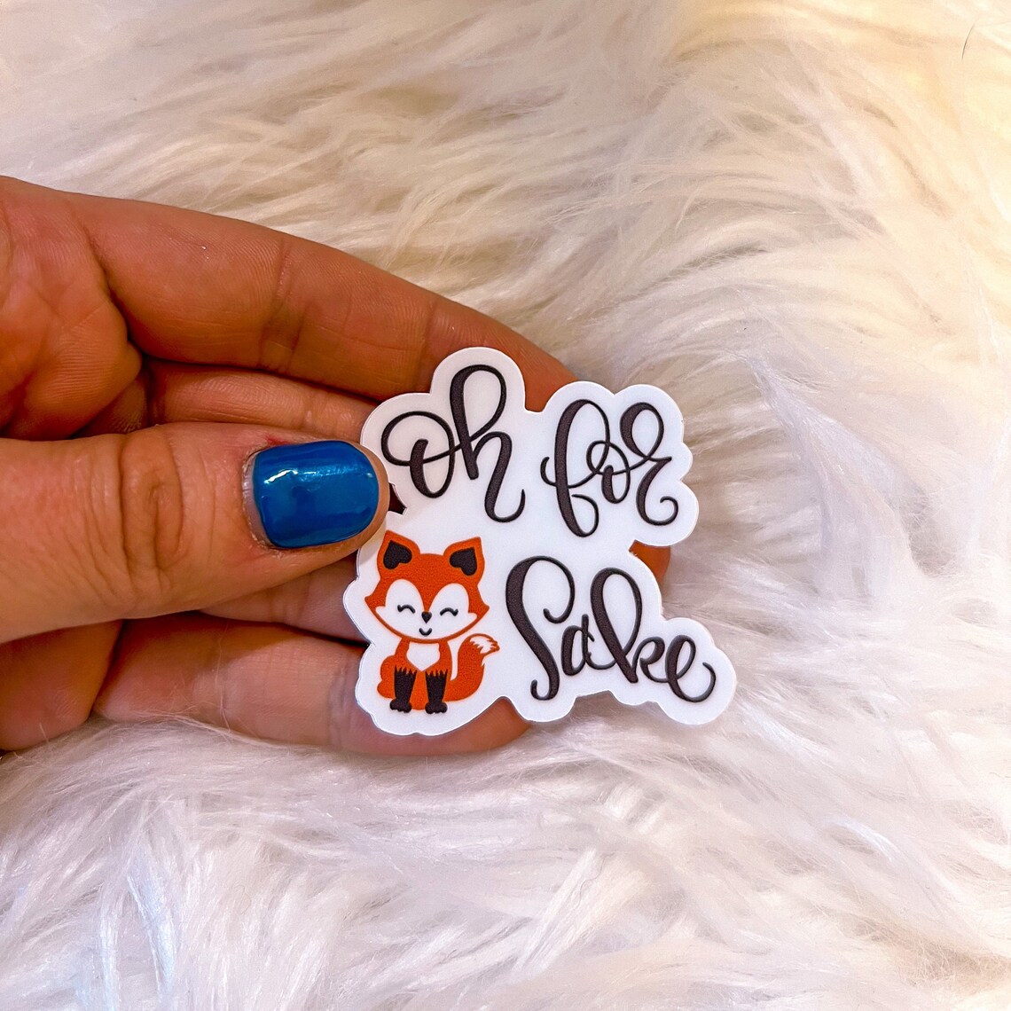 Oh for Fox Sake Sticker - Etsy