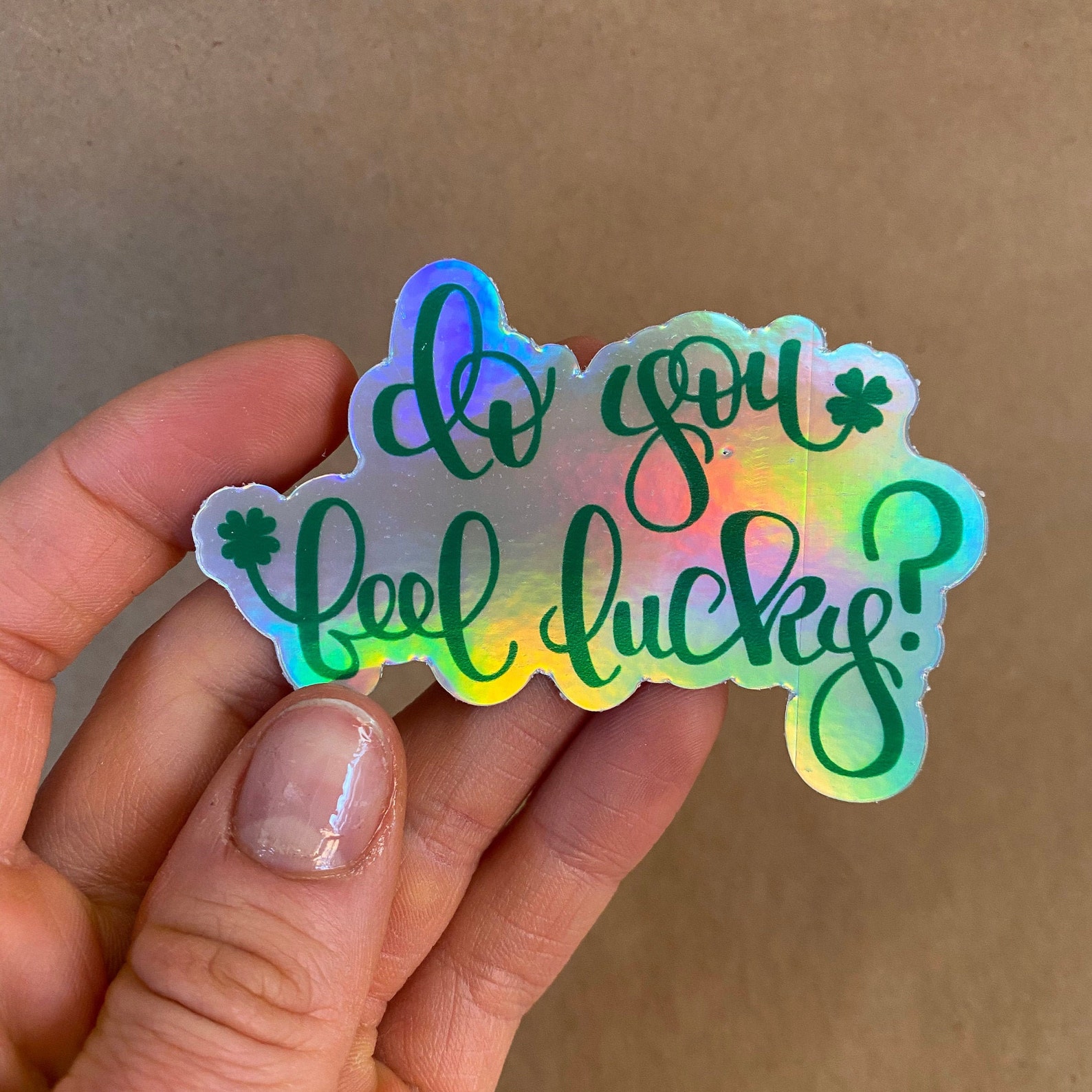Do You Feel Lucky 3 Inch Sticker | Etsy