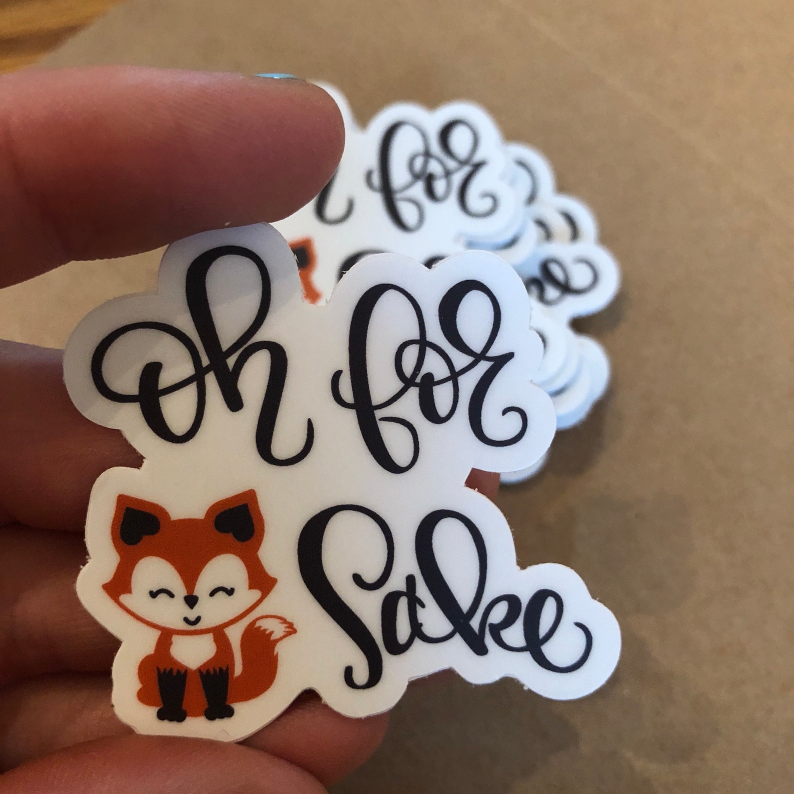 Oh for Fox Sake Sticker | Etsy