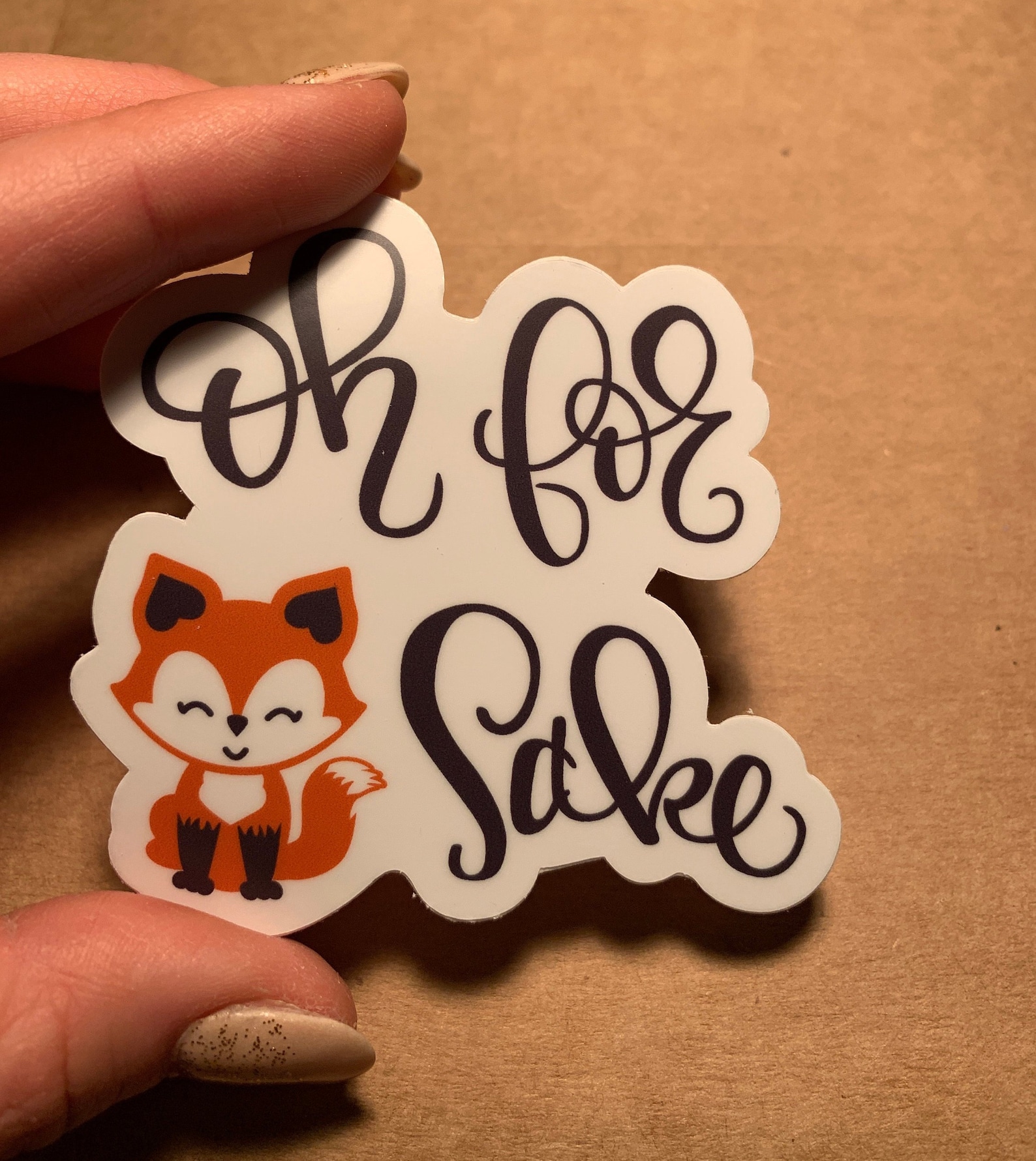 Oh for Fox Sake Sticker | Etsy