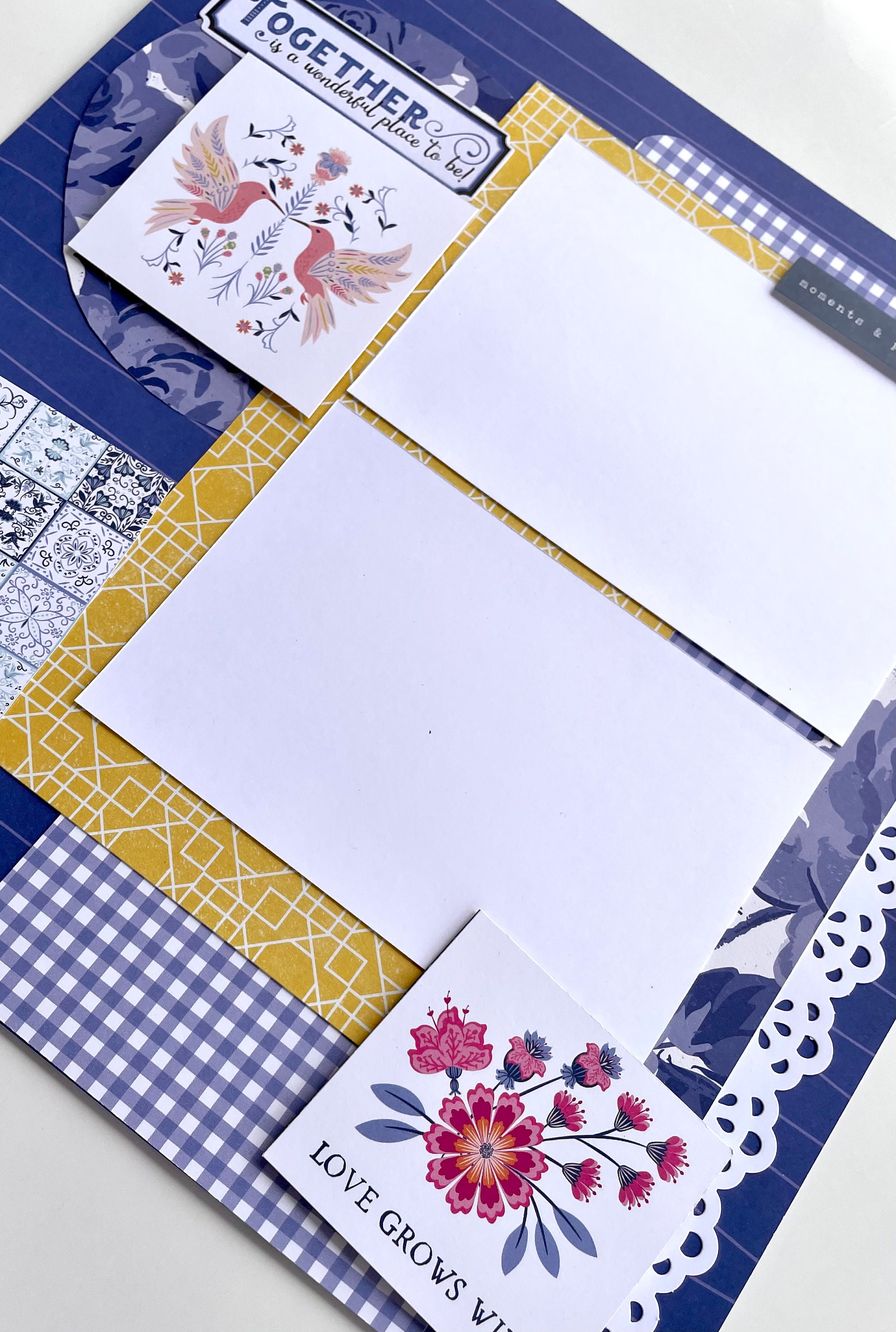 Premade Scrapbook Layout, Two 12 X 12 Pages - Etsy