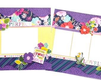 Scrapbook Layout, Two 12 X 12 Premade Pages, Celebrate - Etsy