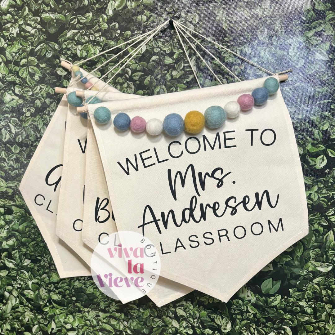 Teacher Sign, Teacher Appreciation Gift, Teacher Flag, Classroom Flag ...