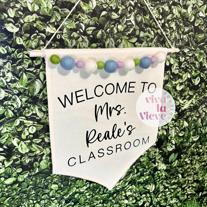 Teacher Sign, Teacher Appreciation Gift, Teacher Flag, Classroom Flag ...