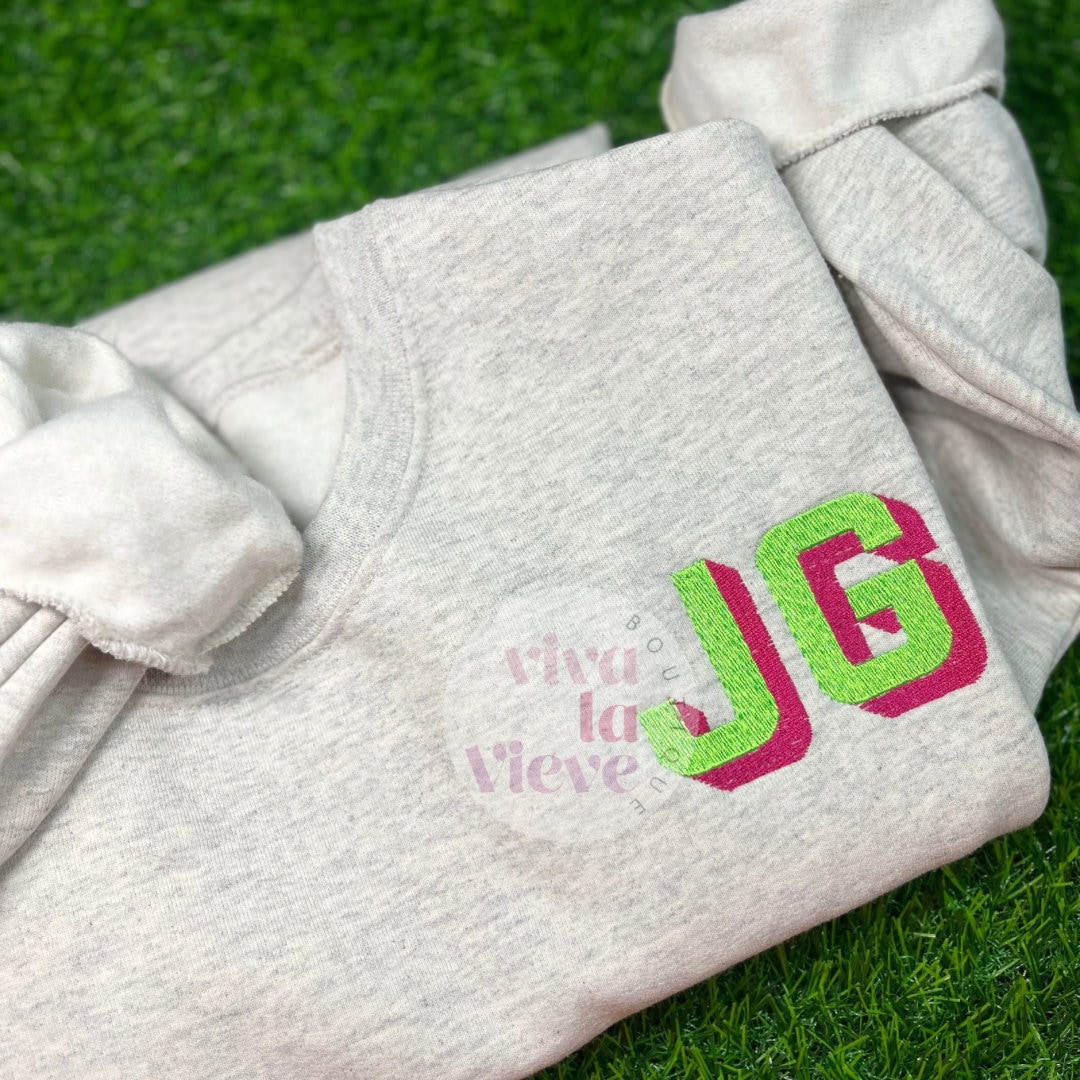 Block Letter Sweatshirt, Monogram, Custom Sweatshirt, Neon Sweatshirt ...