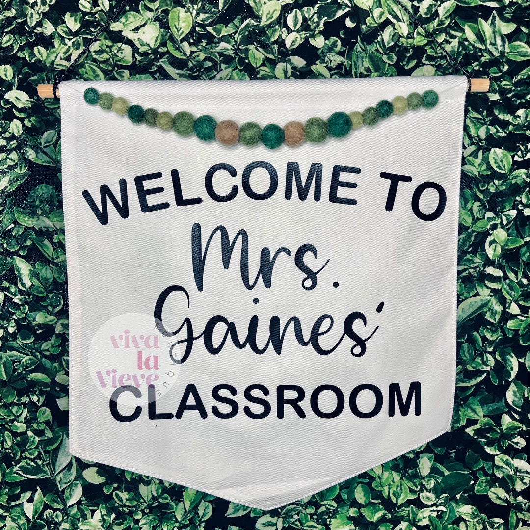 Teacher Sign, Teacher Appreciation Gift, Teacher Flag, Classroom Flag ...