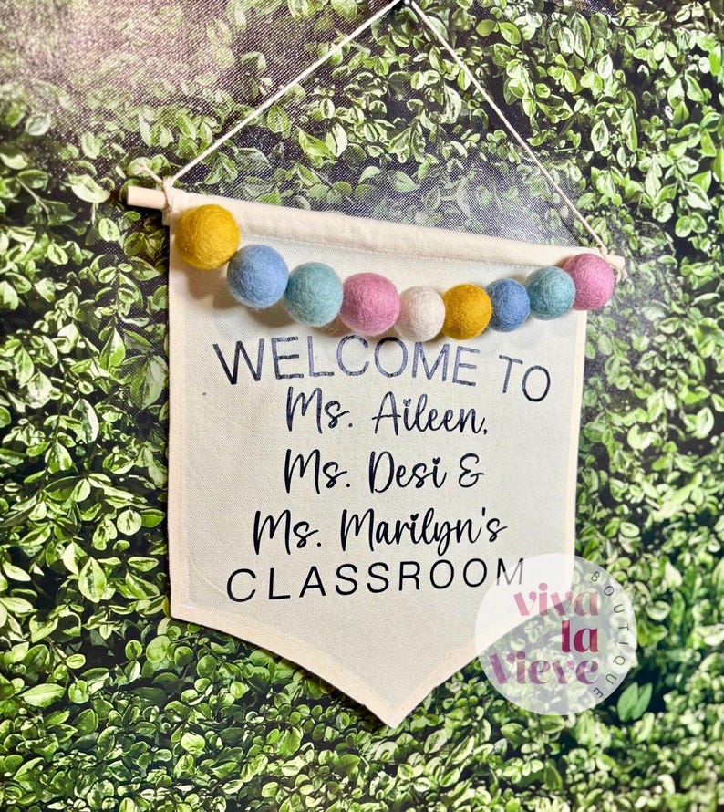 Teacher Sign, Teacher Appreciation Gift, Teacher Flag, Classroom Flag ...