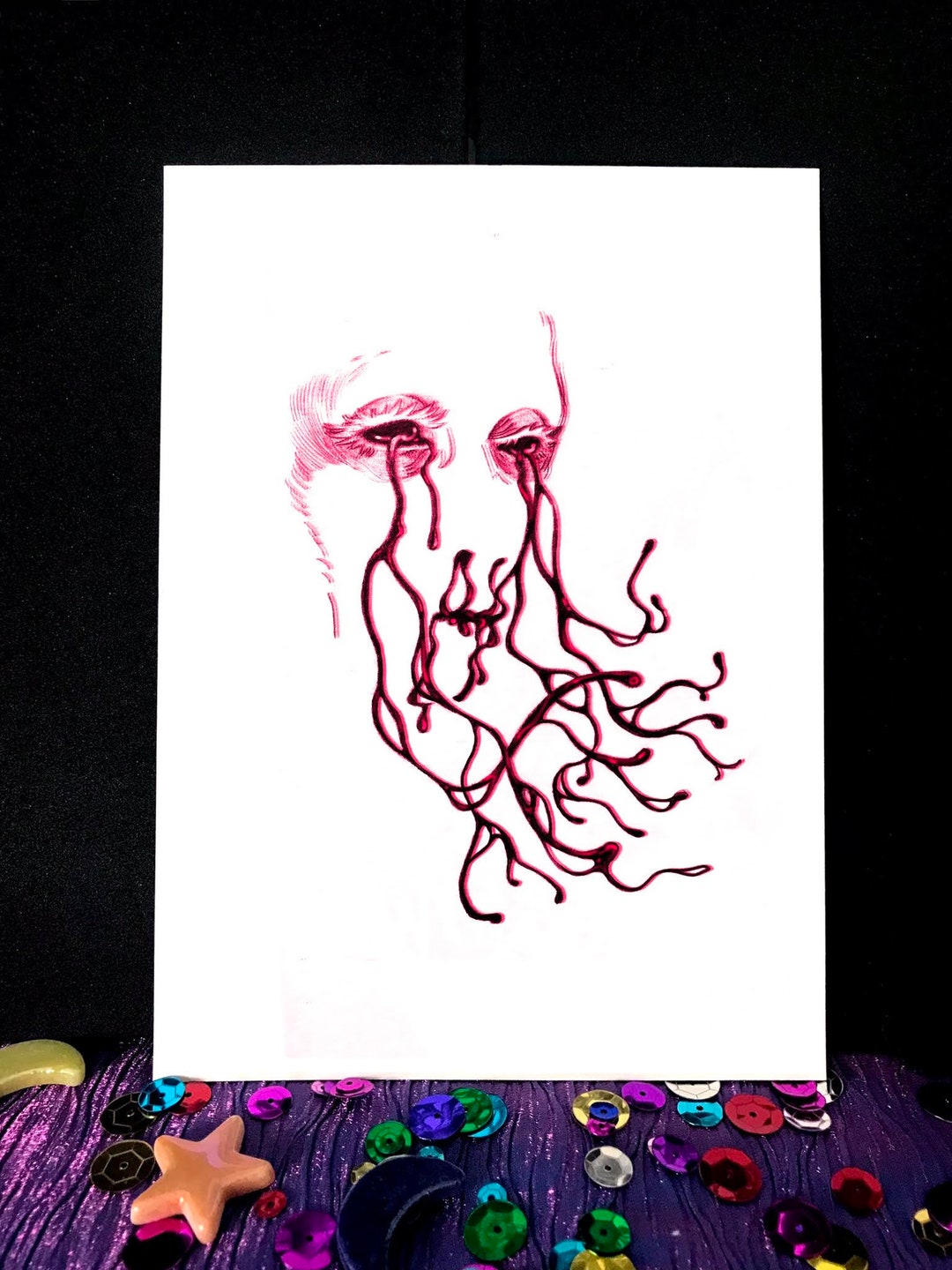 Ooze Horror Print - Etsy