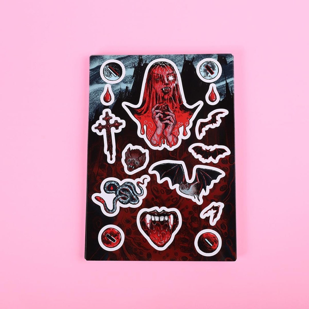 Vampire Sticker Sheet - Etsy
