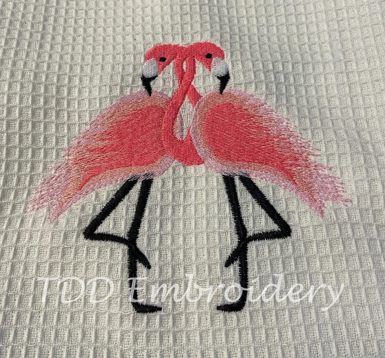 Flamingo Wings Embroidery Design - Etsy