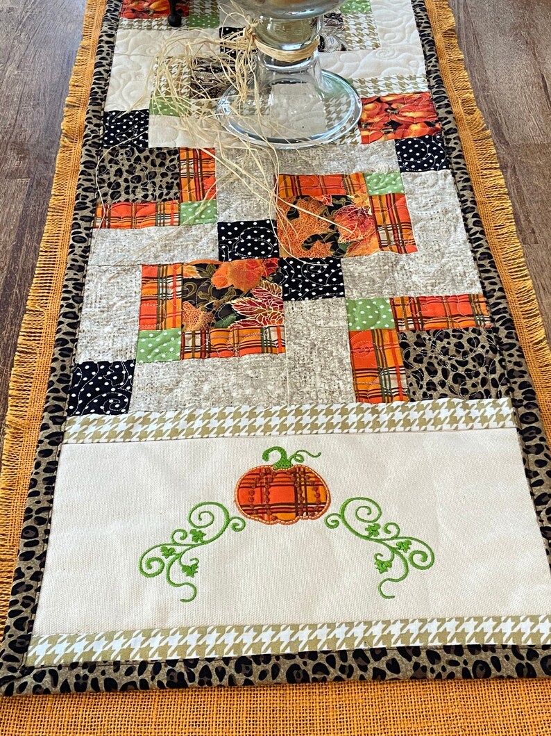 Pumpkin Applique Scrolly Vines - Etsy