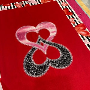 Interlocking Hearts Applique Embroidery Design - Etsy